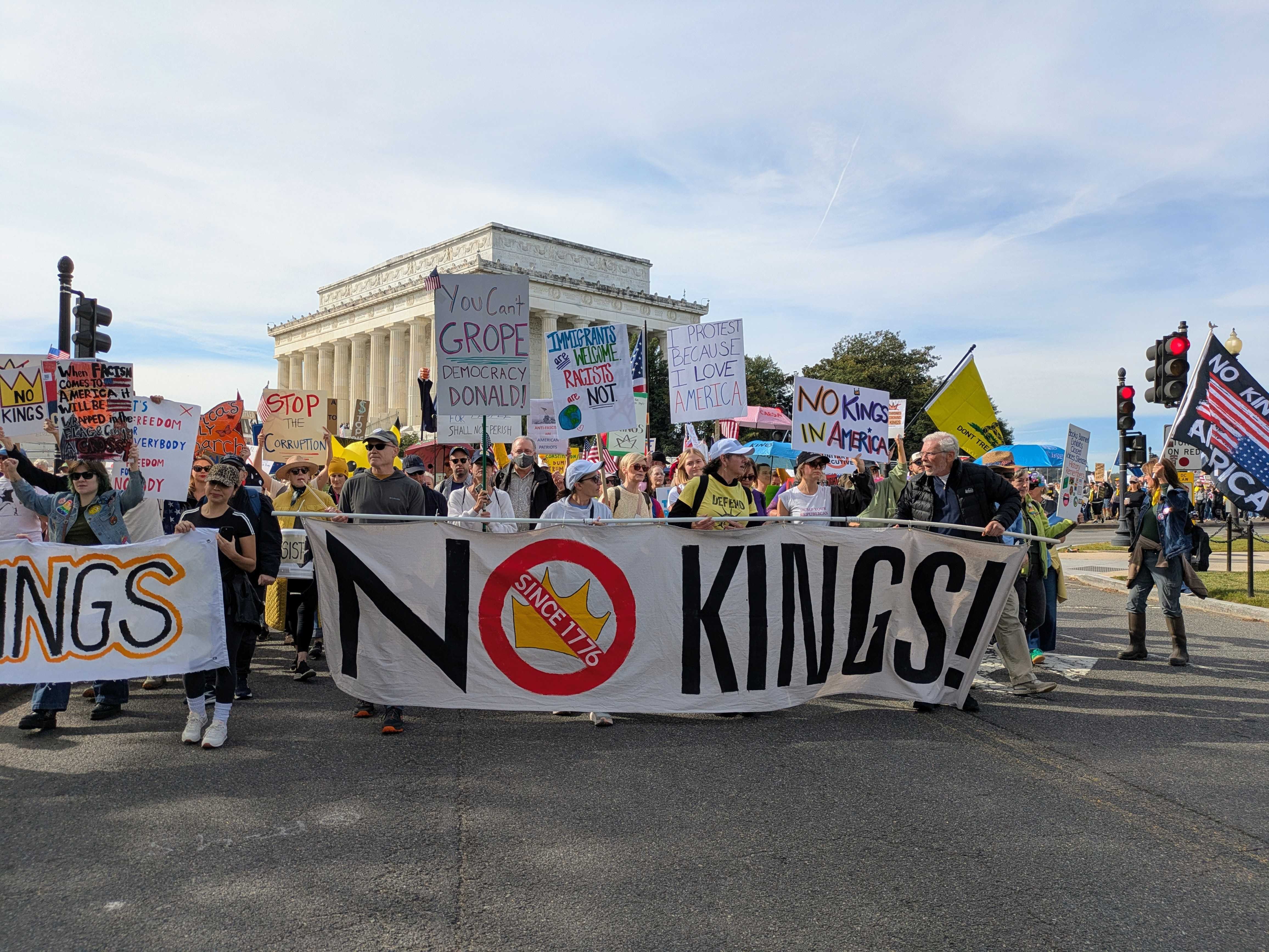No Kings day brings millions into US streets in anti-Trump protests ...