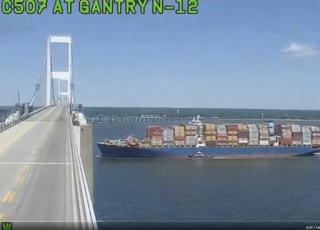 Goodbye, Dali: Ship that caused Key Bridge collapse leaves Baltimore ...