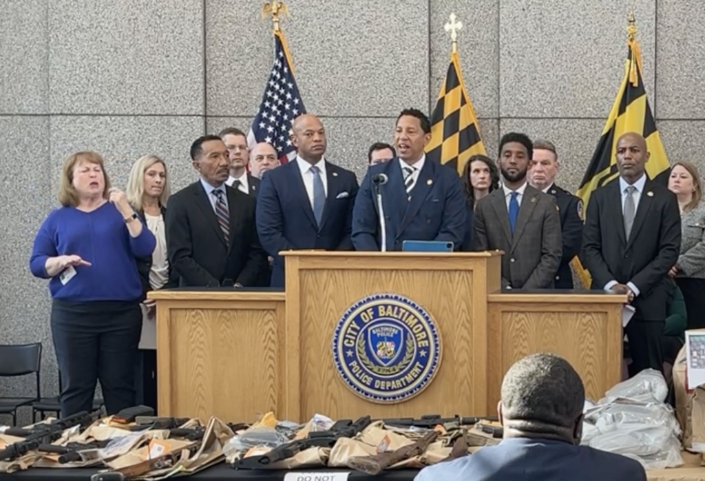 State, local, federal officials tout arrests in Baltimore drug, gun ...