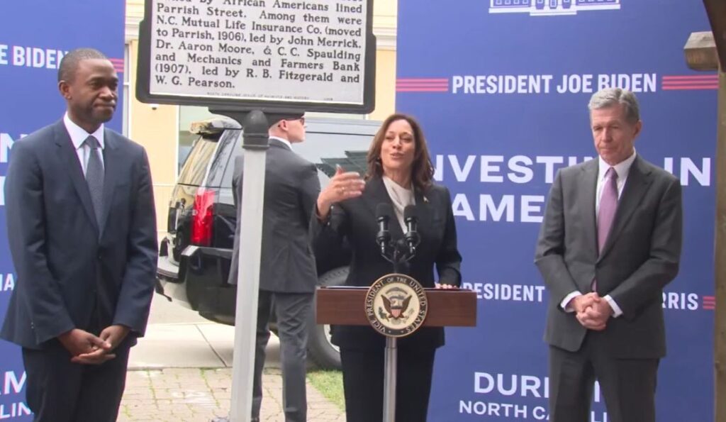 Harris, in Durham ahead of Super Tuesday, touts administration’s ...