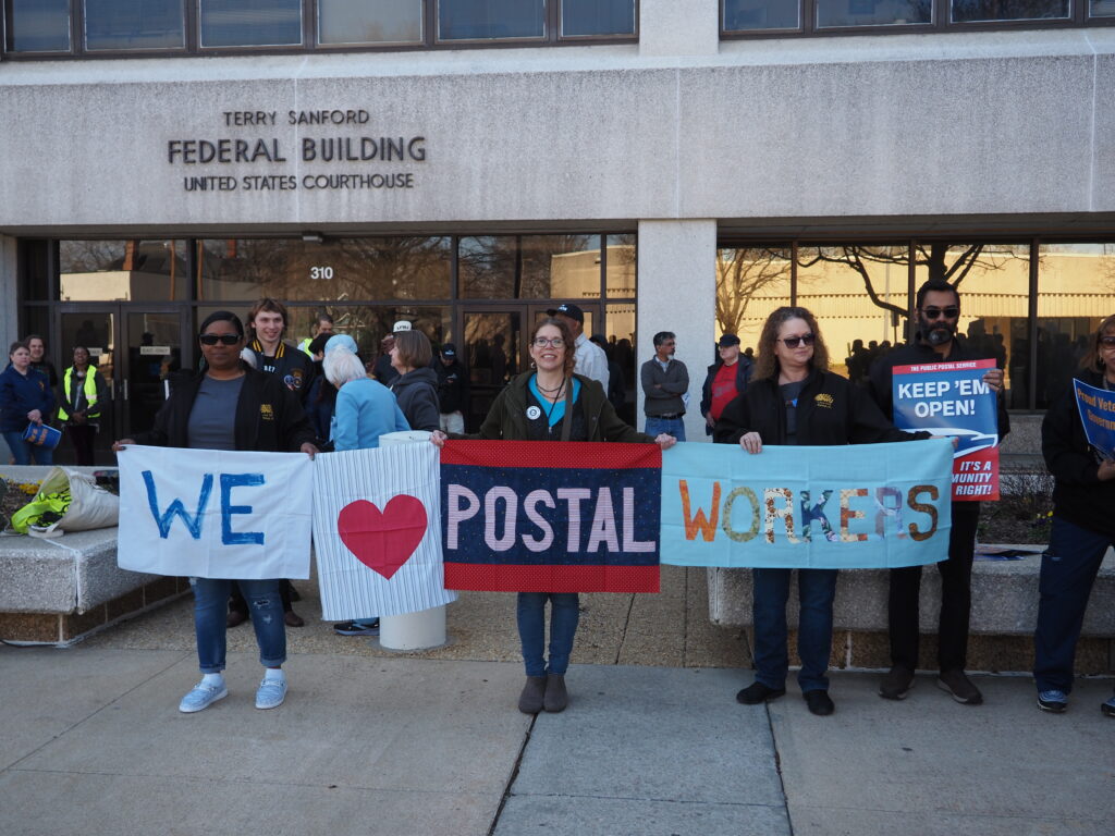 Federal workers protest DOGE cuts in Raleigh as Social Security offices ...