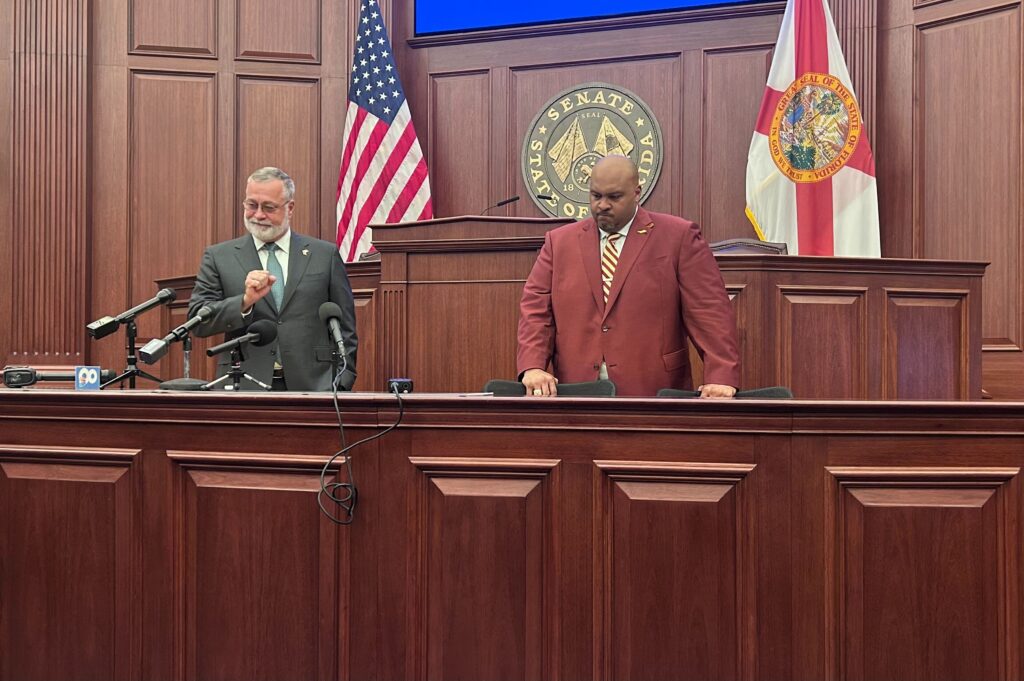 Senate President Albritton gets emotional discussing the weight of ...