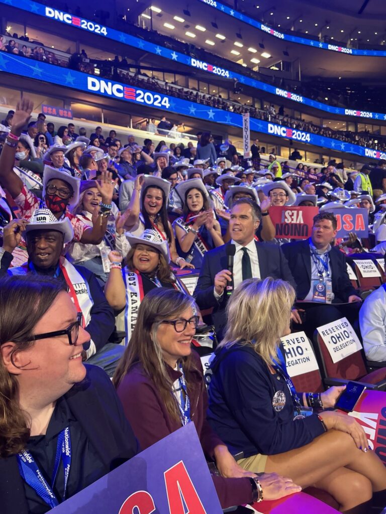The story behind WA Democrats’ light-up hats and ‘Cowboy Kamala’ sashes ...
