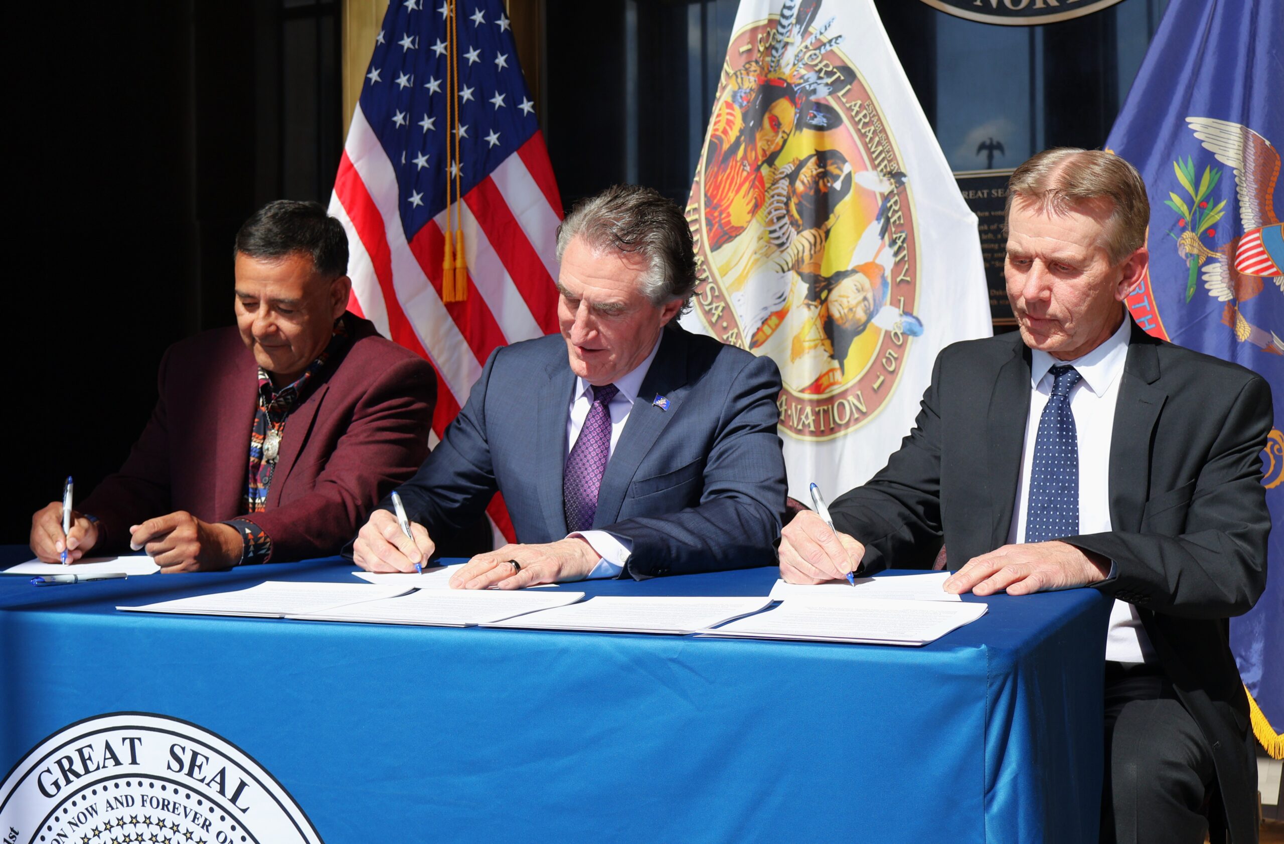 North Dakota, MHA Nation sign agreement to share alcohol tax revenue ...