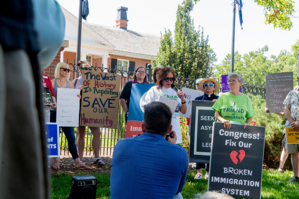 Protesters gather outside Governor’s Mansion to oppose Nebraska ICE ...