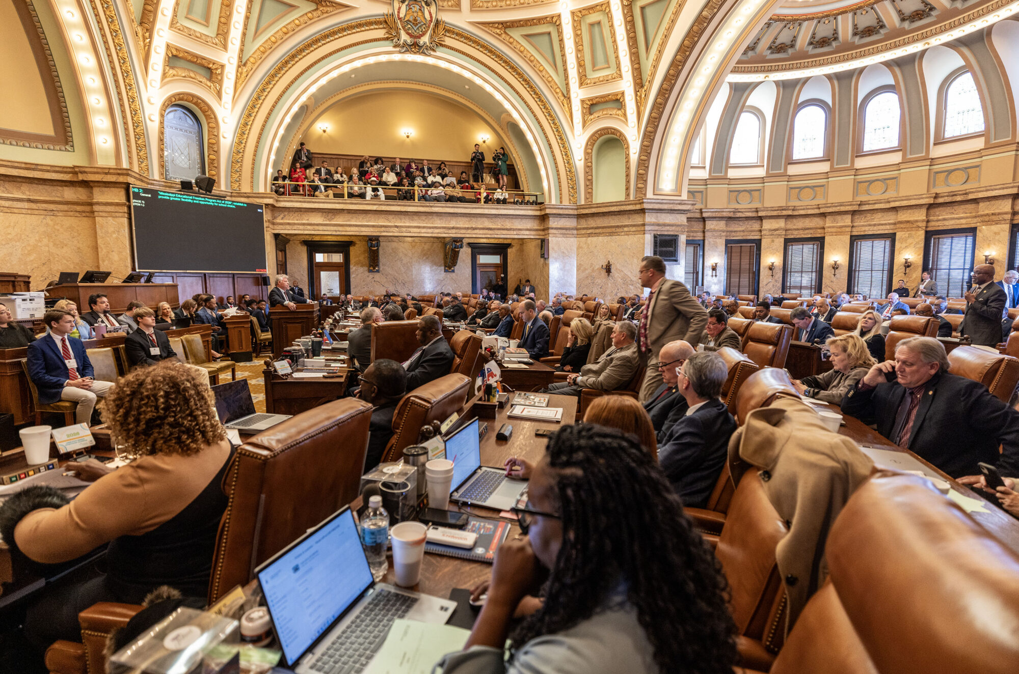 ‘Absent’ Republicans, heavy whipping help Speaker Jason White pass ...