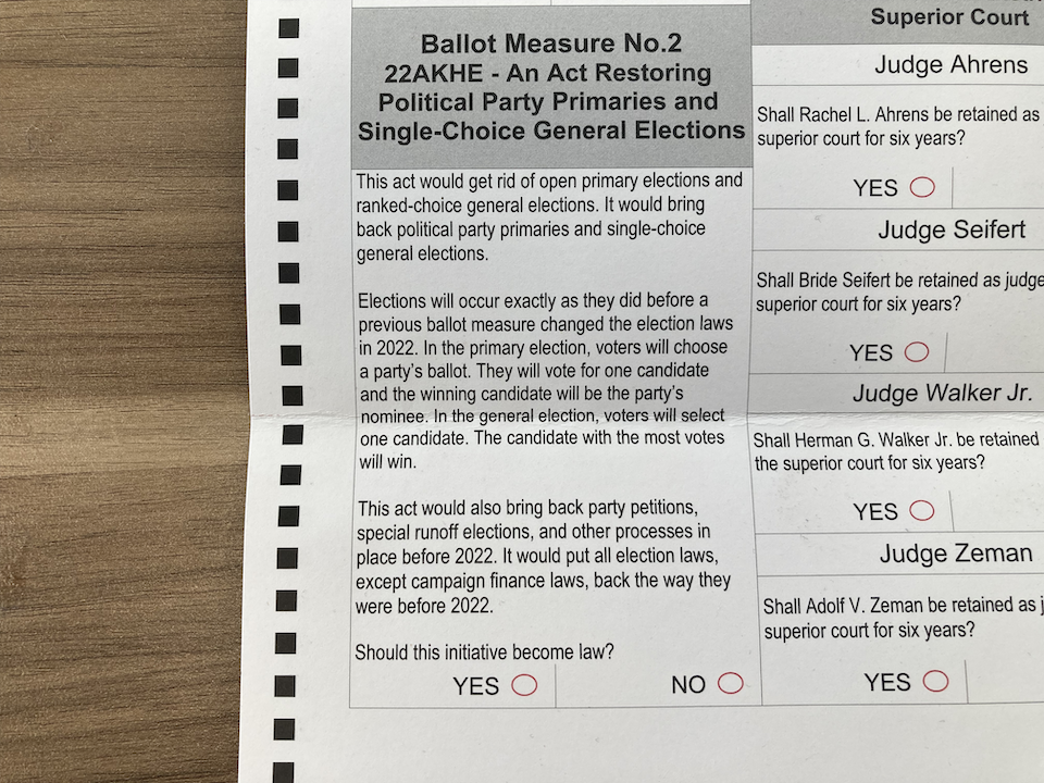 Vote Count Tightens For Repealing Alaska S Ranked Choice System News