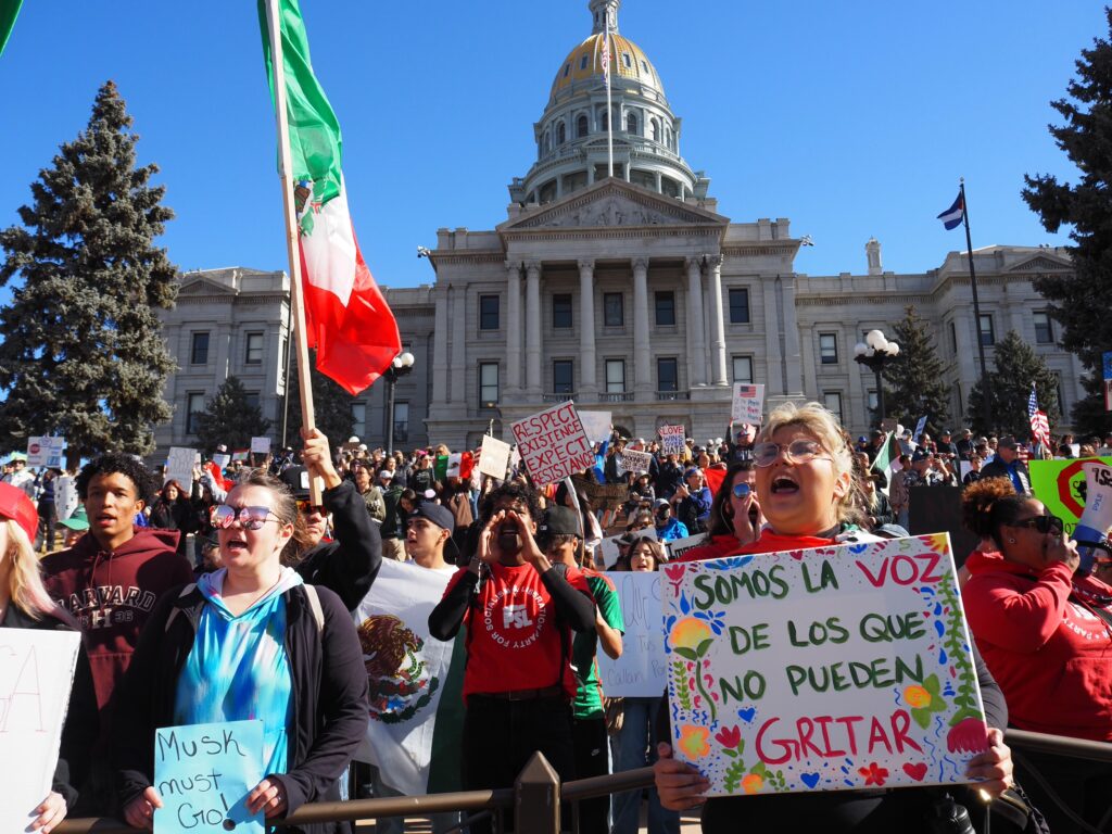Coloradans protest at Capitol against Trump actions that have ‘divided ...