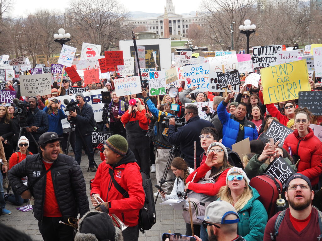 Thousands of Colorado educators and students rally to demand full ...