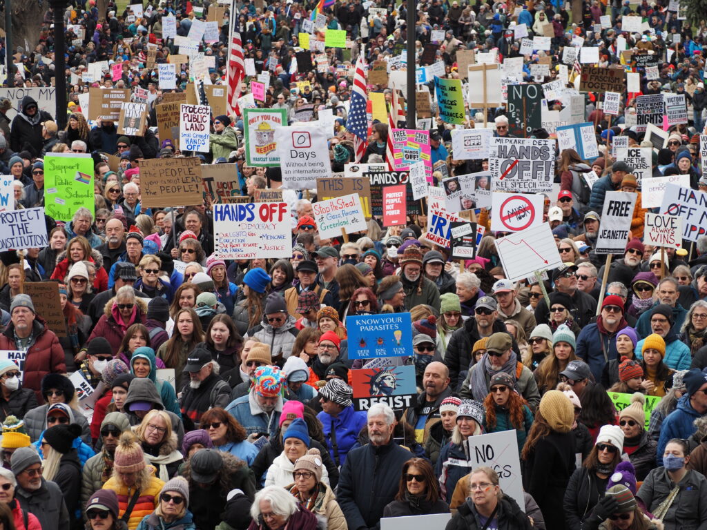 Protest against Trump brings about 8,000 people to Colorado Capitol ...