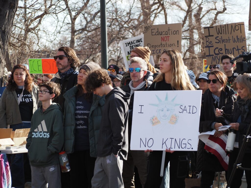 Crowd gathers at Denver park to protest ICE during national general ...