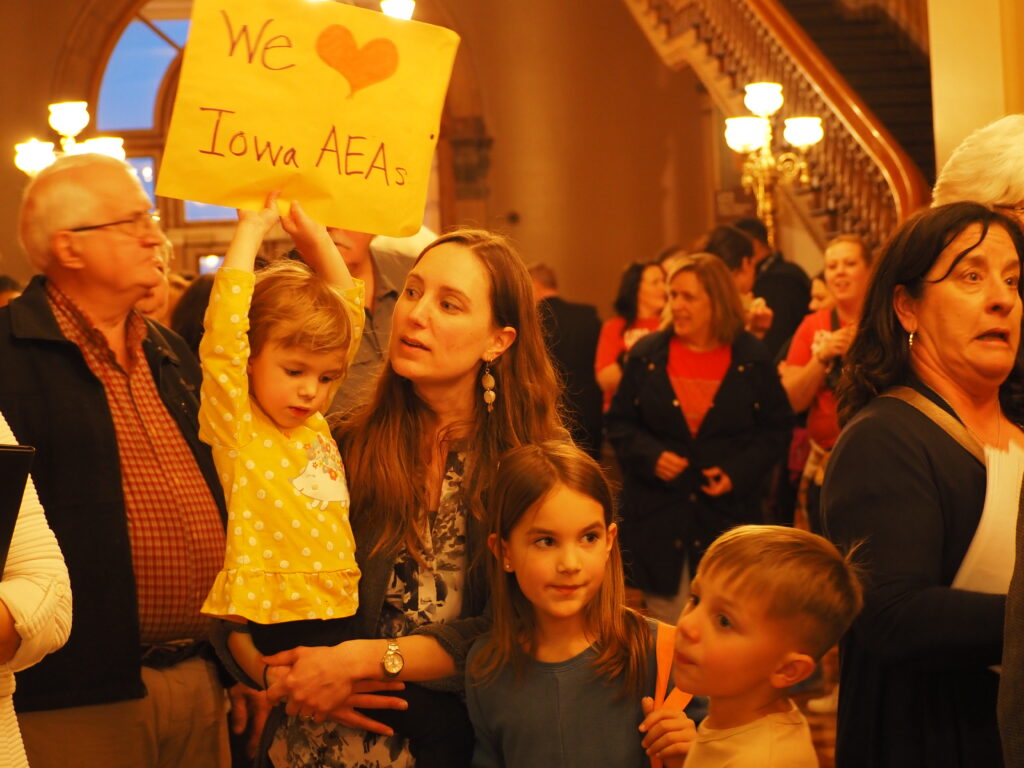 Iowa school staff, parents weigh in on proposed AEA changes at public ...