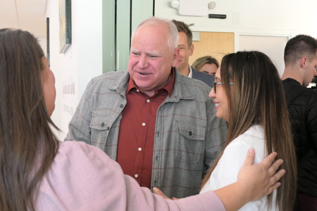 Minnesota Gov. Tim Walz returns to Iowa Friday, first stop on town hall ...