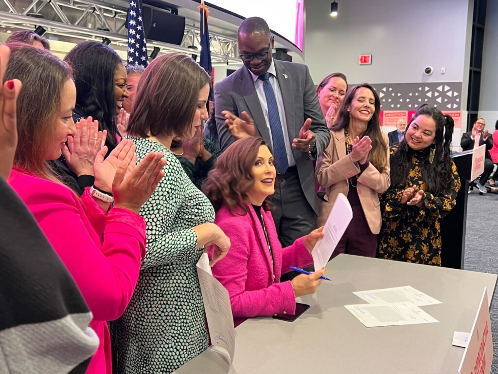 ‘Michigan has showed the world’: Whitmer signs pared-down Reproductive ...