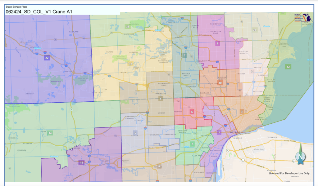 Redistricting commission selects a proposed Senate map on 6th round of ...
