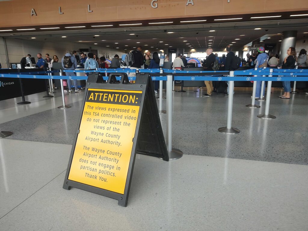 Detroit Airport asks TSA to stop playing Noem video faulting Democrats ...