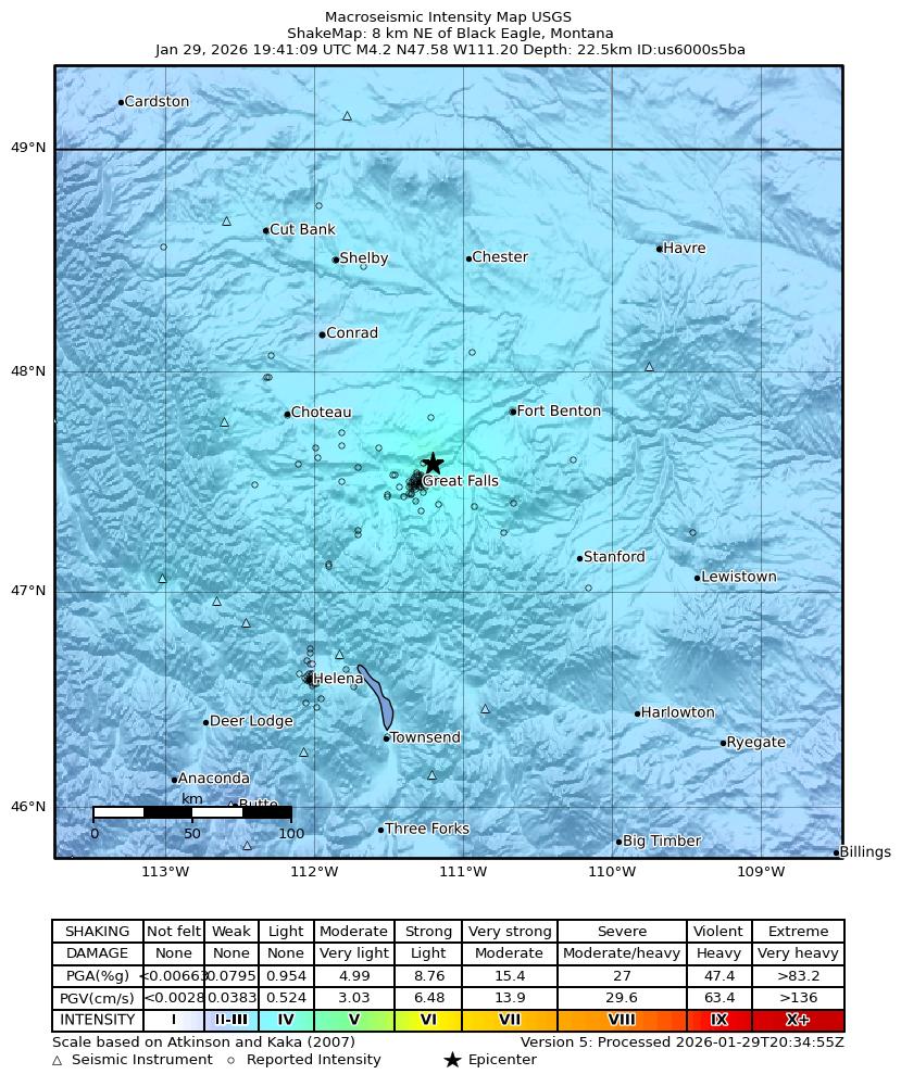 Earthquake rattles Great Falls area as officials warn of aftershocks ...