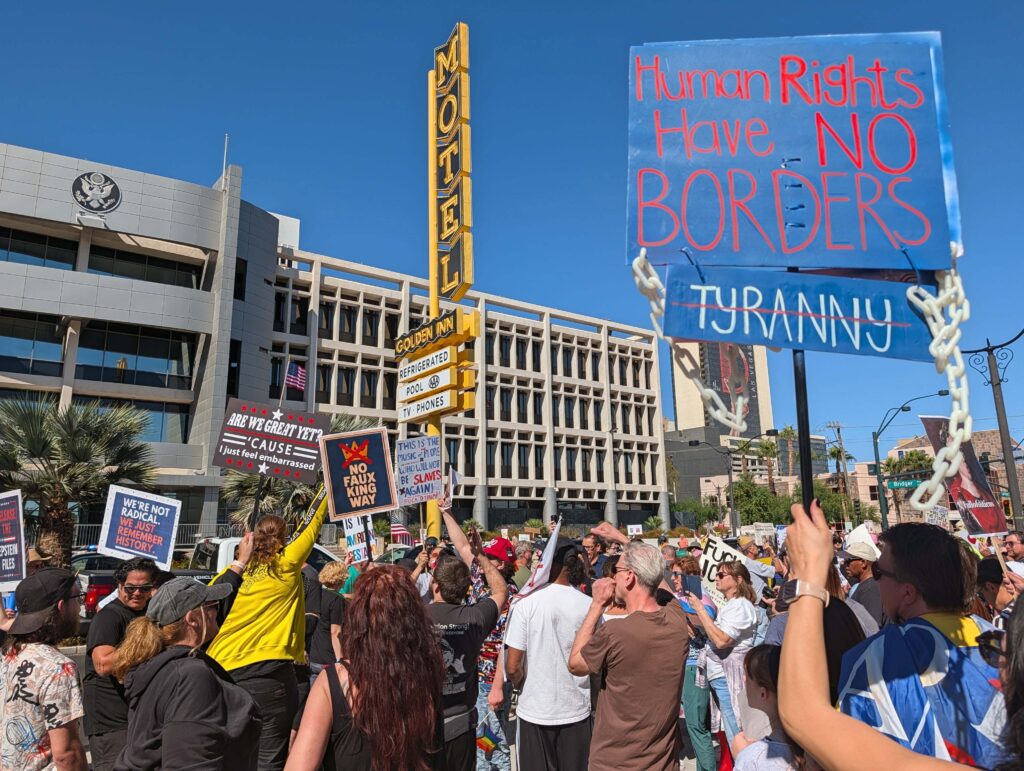 ‘There’s so much.’ Nevadans exercise First Amendment rights at multiple ...