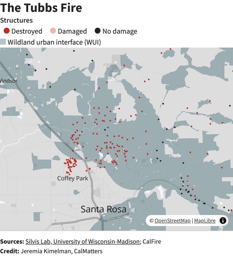 The LA County fires devastated homes in the wildland urban interface ...