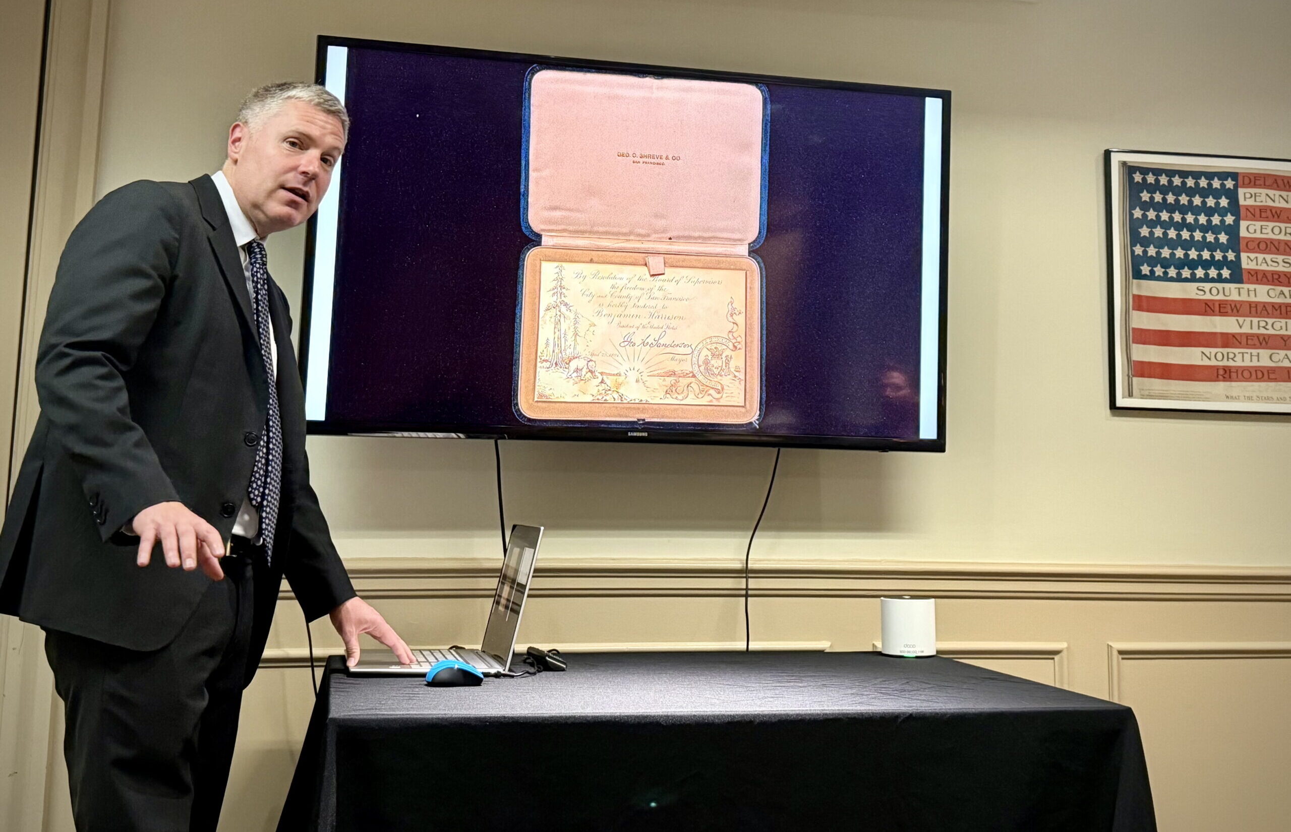 President Benjamin Harrison’s personal copy of inaugural address on ...