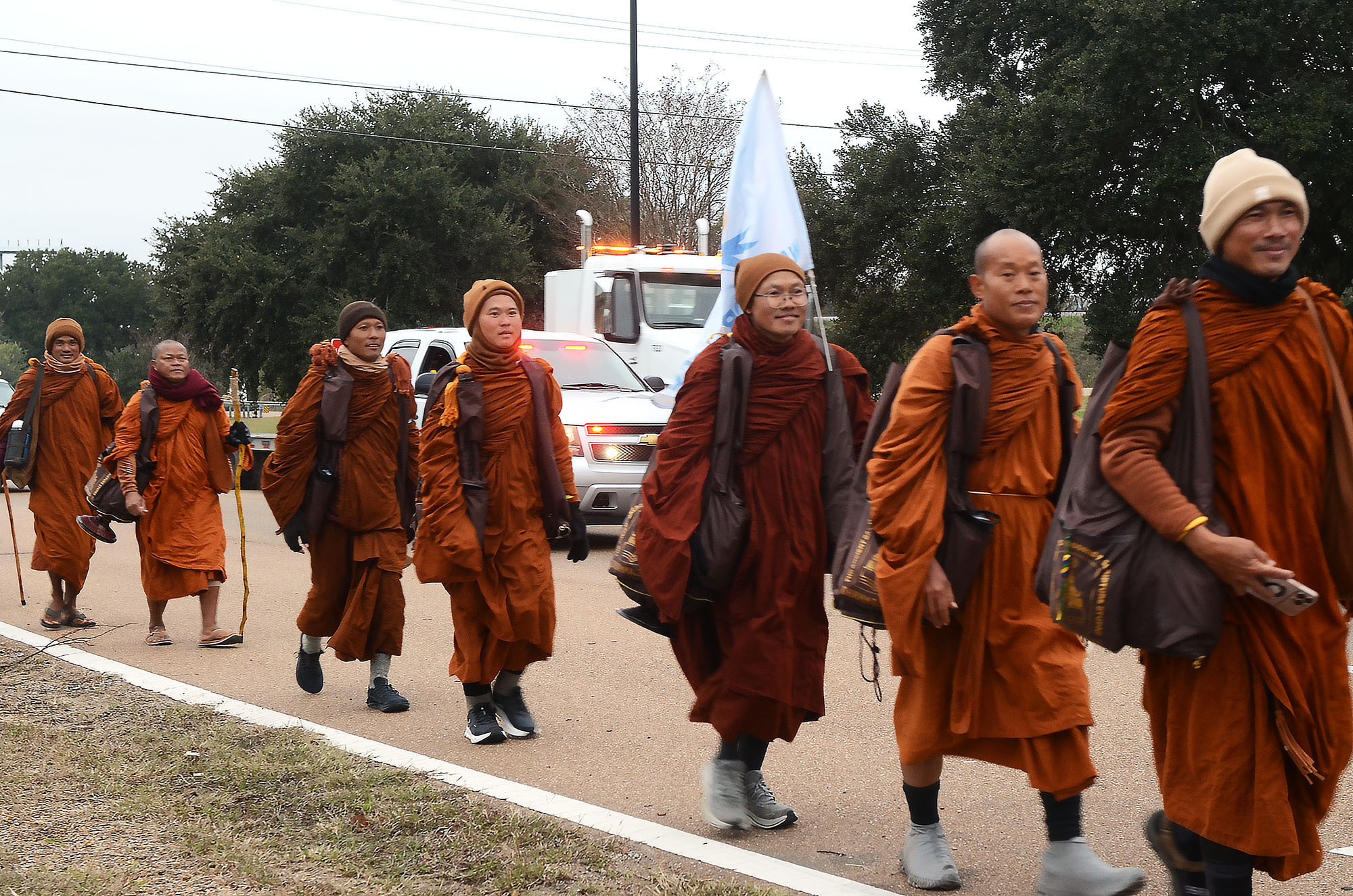 Buddhist monks walk from Texas to nation’s capital to promote peace, unity and kindness | News ...
