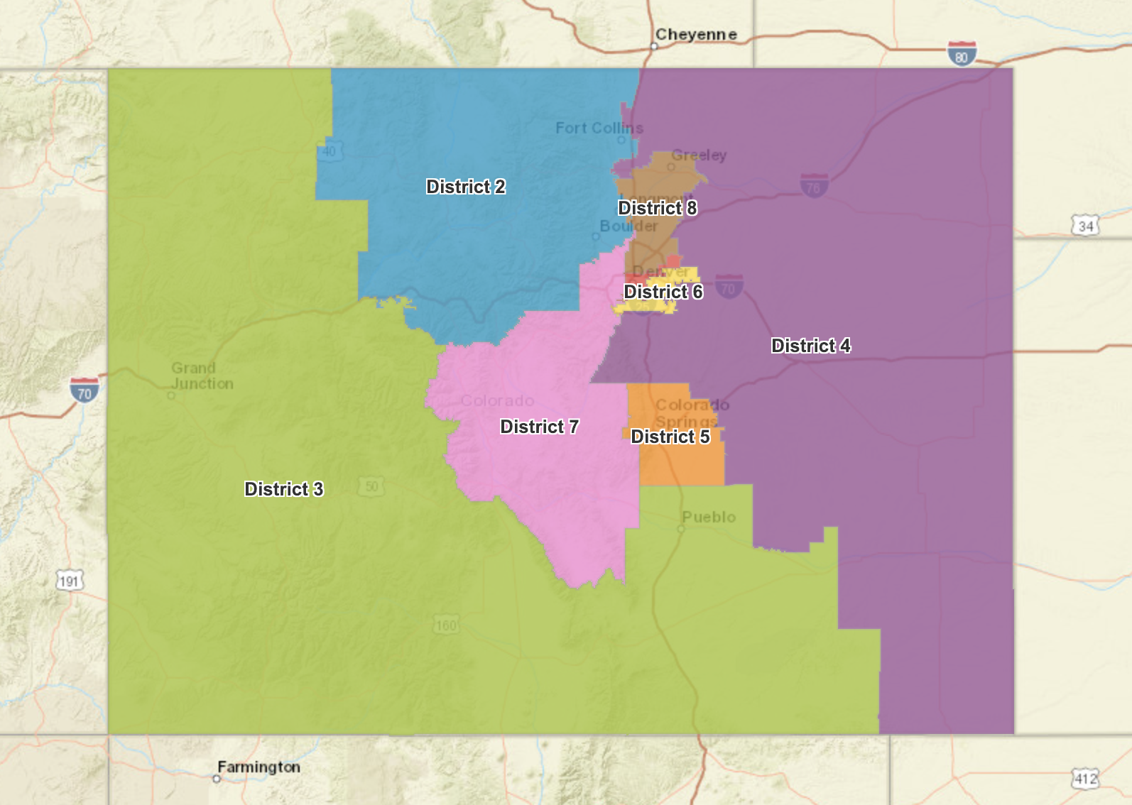 New Colorado congressional district map approved | News From The States