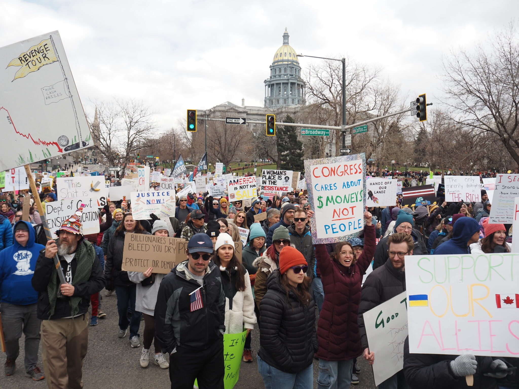 Protest against Trump brings about 8,000 people to Colorado Capitol ...
