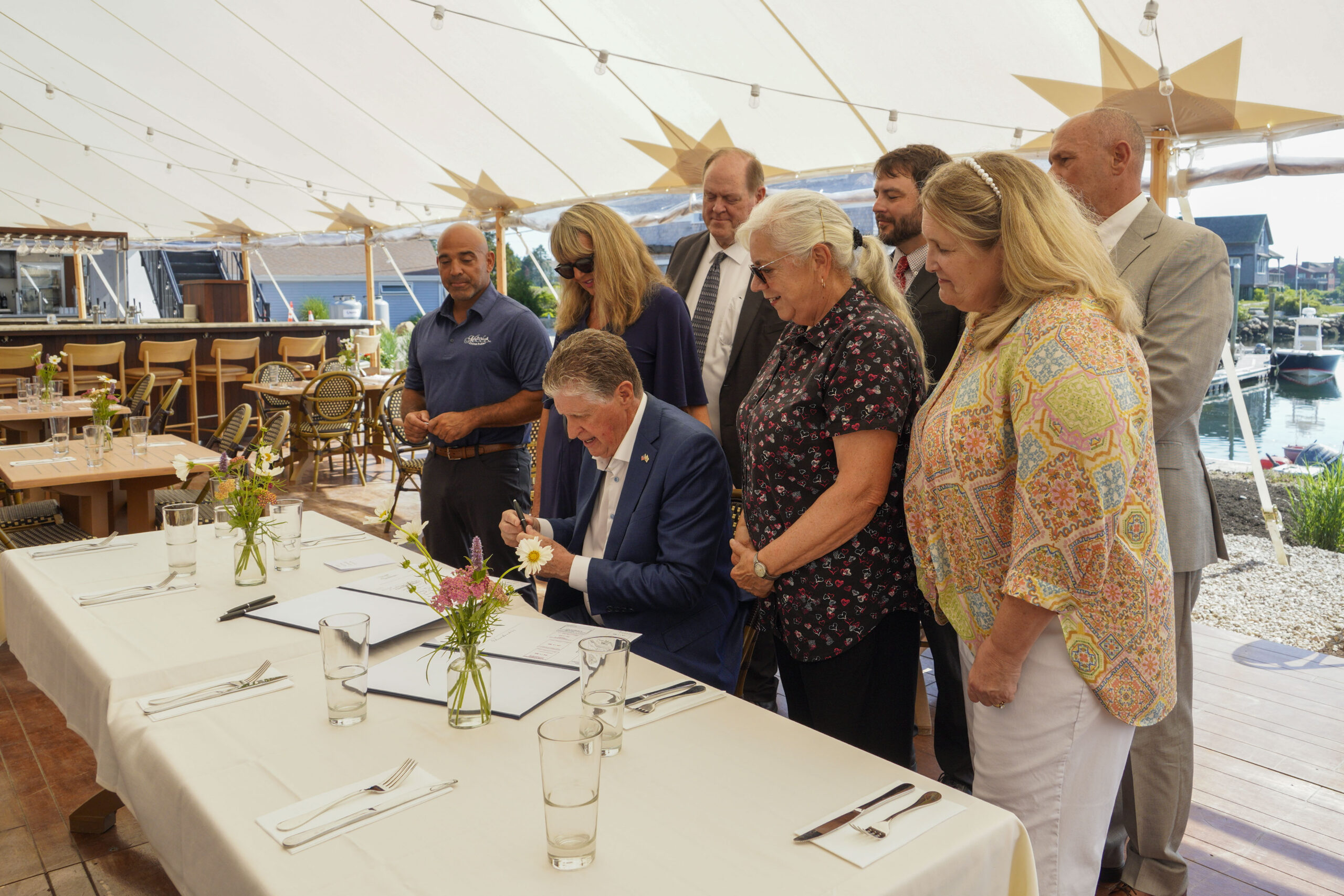 Matunuck Oyster Bar reopens for outdoor dining after McKee signs ‘Take ...