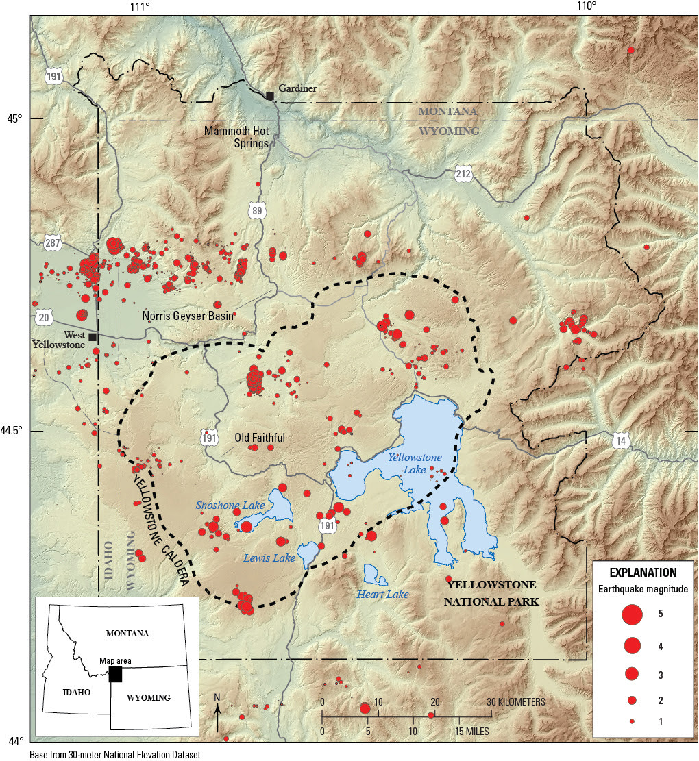 1,173 earthquakes, 2 hydrothermal explosions, 6 Steamboat eruptions ...