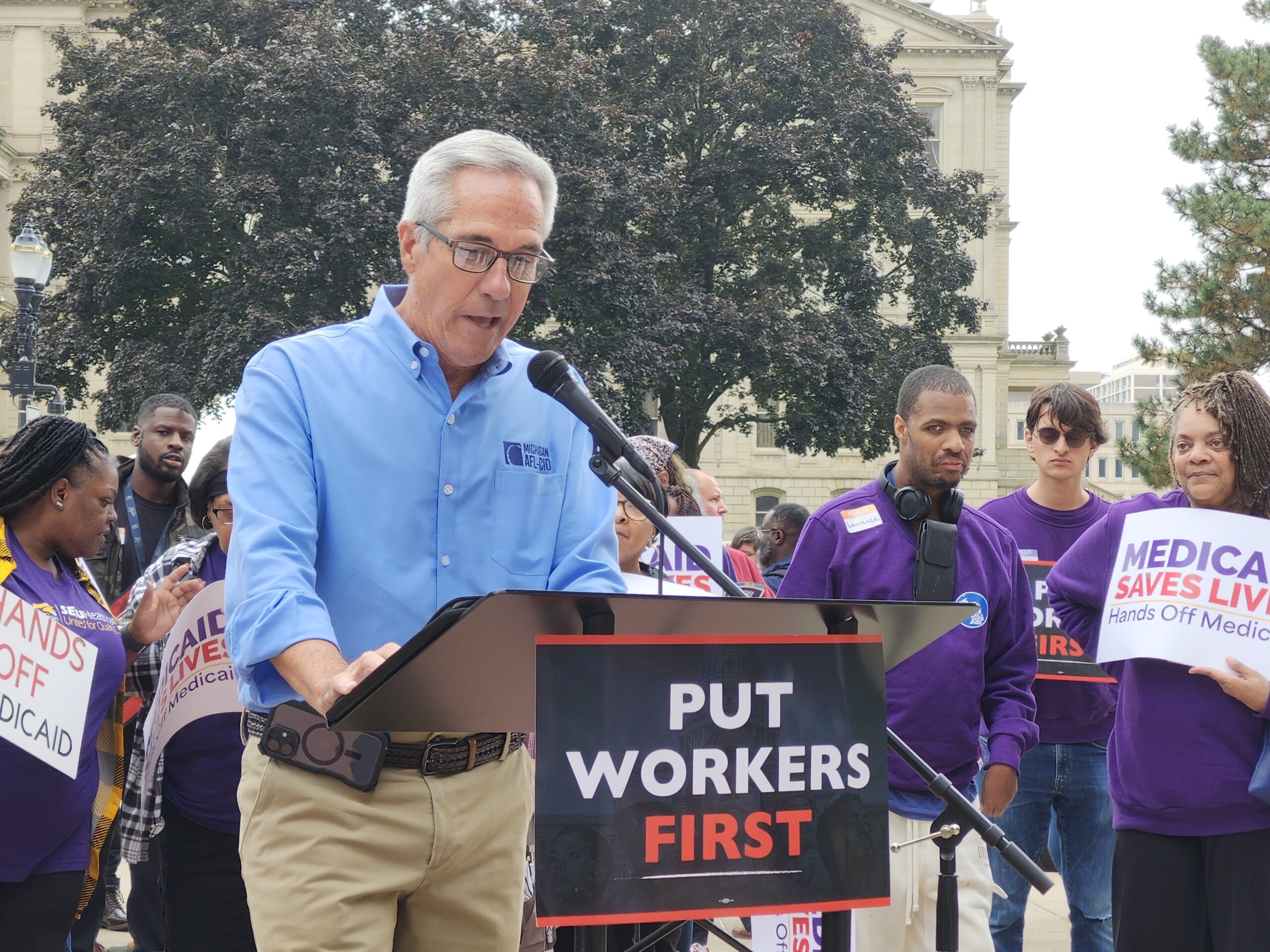 Michigan’s union-backed teachers, workers rally for equitable budget ...