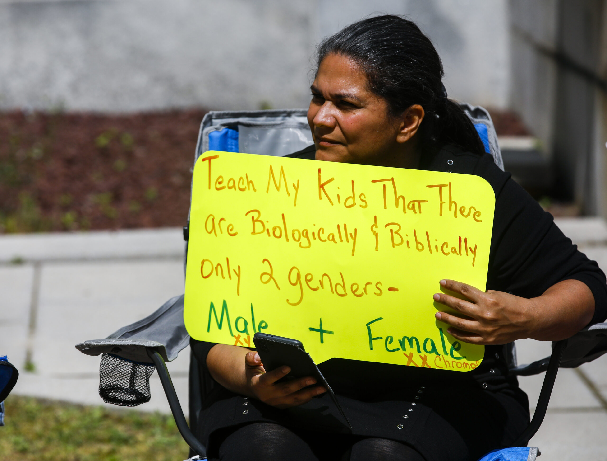 Protestors blast gender-affirming care, sex ed in schools, more | News ...