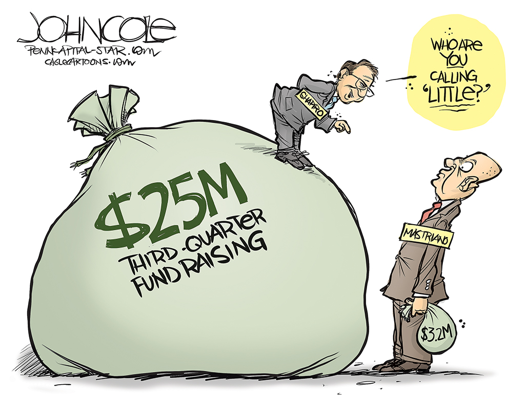 Josh Shapiro’s sacks of cash | Editorial Cartoon | News From The States