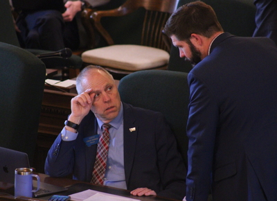 Empty chair ‘debate’ at state GOP event highlights property tax rift ...