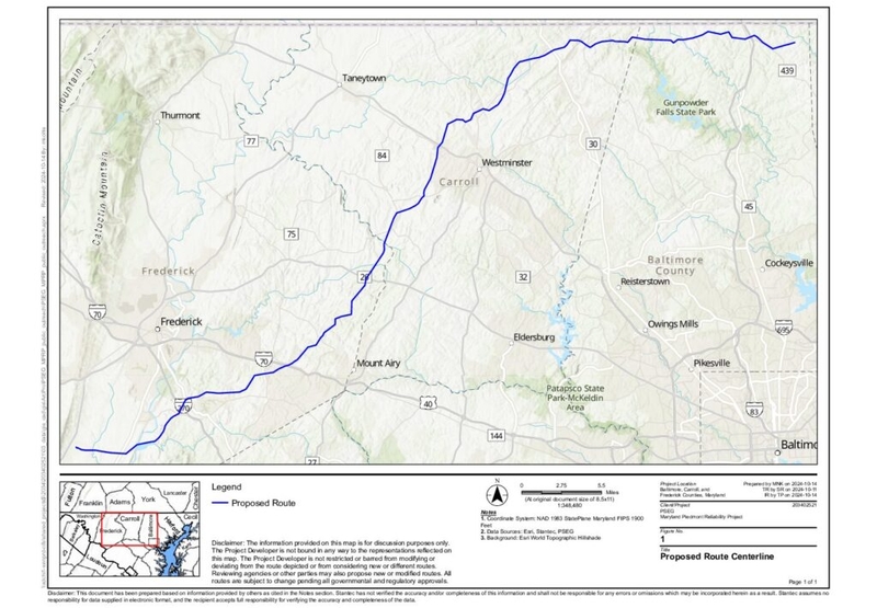 Proposed northern Maryland route unveiled for controversial Piedmont ...