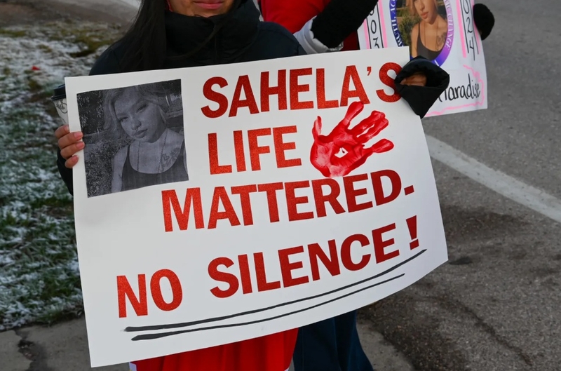 Advocates protest outside Air Force base where Lakota woman was ...