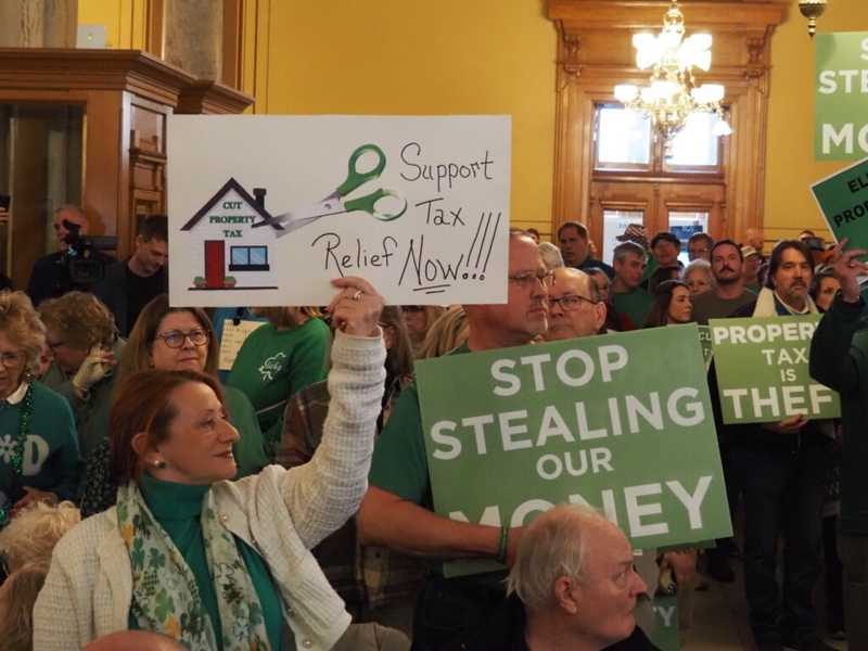 Radio personalities headline property tax rally at Indiana Statehouse ...