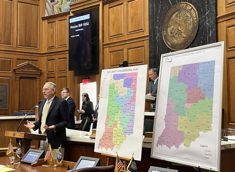 Indiana House approves redistricting bill, sending issue to state ...