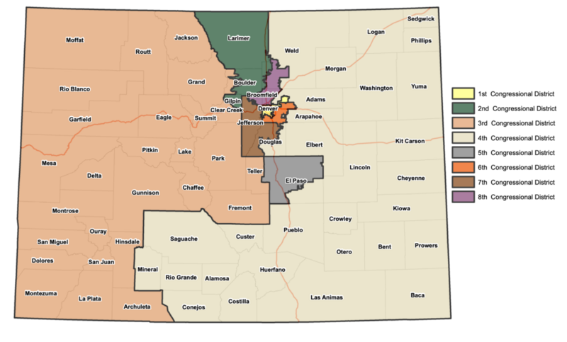 Preliminary congressional map released by Colorado redistricting ...