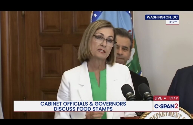 Iowa Gov. Kim Reynolds celebrates SNAP waivers approval in Washington ...