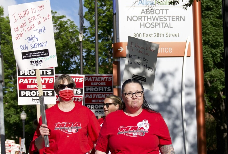 Thousands of Minnesota nurses hit the picket lines in historic 3-day ...