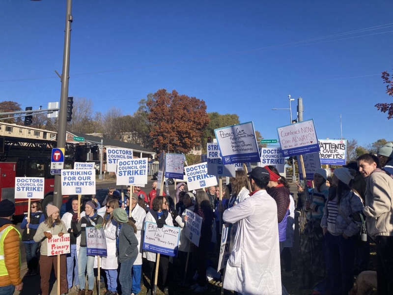 Allina providers strike across metro area clinics in historic first for ...