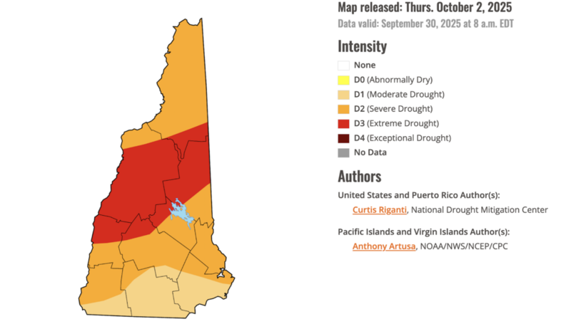 After driest summer on record, all of New Hampshire is officially in ...