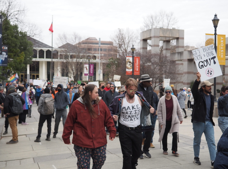 Thousands protest Trump, Musk, and ‘Project 2025’ at N.C. State Capitol ...