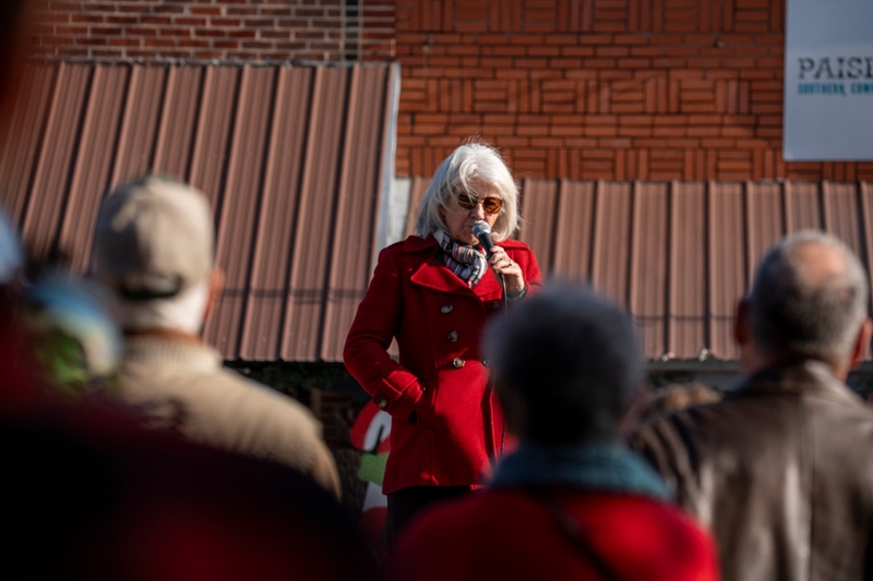Residents protest high-voltage power lines that could skirt Dinosaur ...