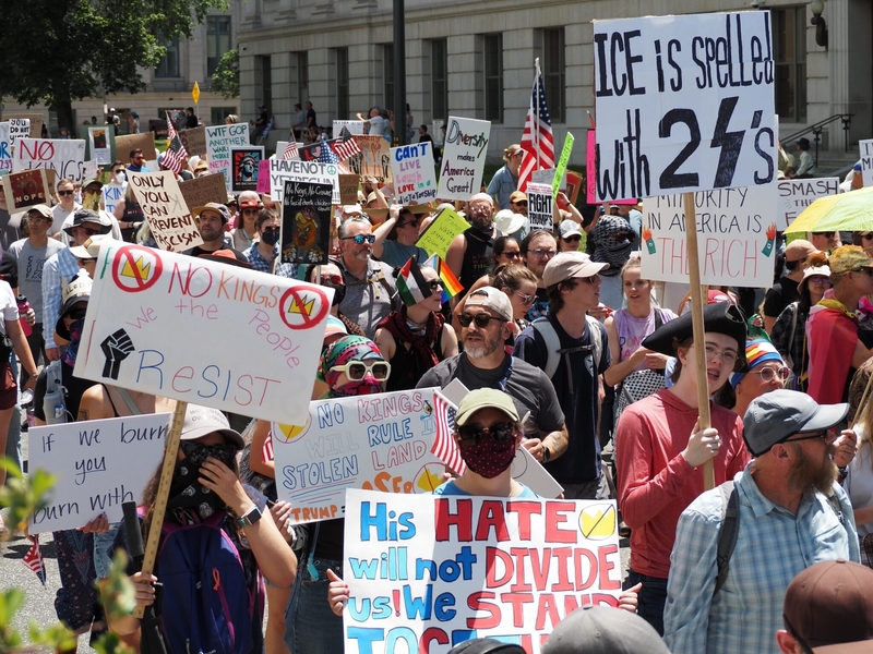 People across Colorado demonstrate against Trump administration i n ‘No ...