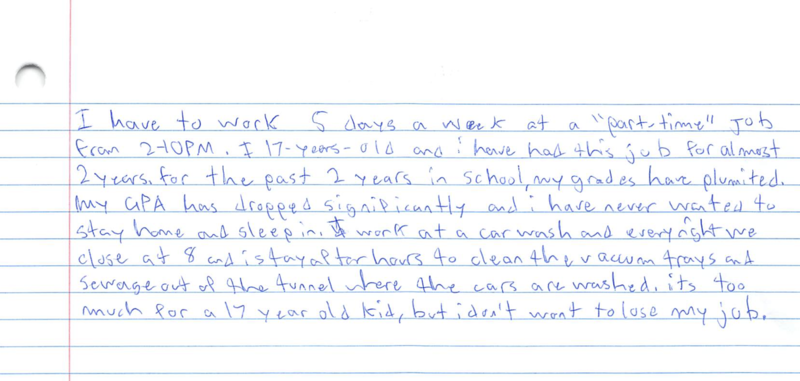 Teachers, students push to restrict late work hours for teens on school ...