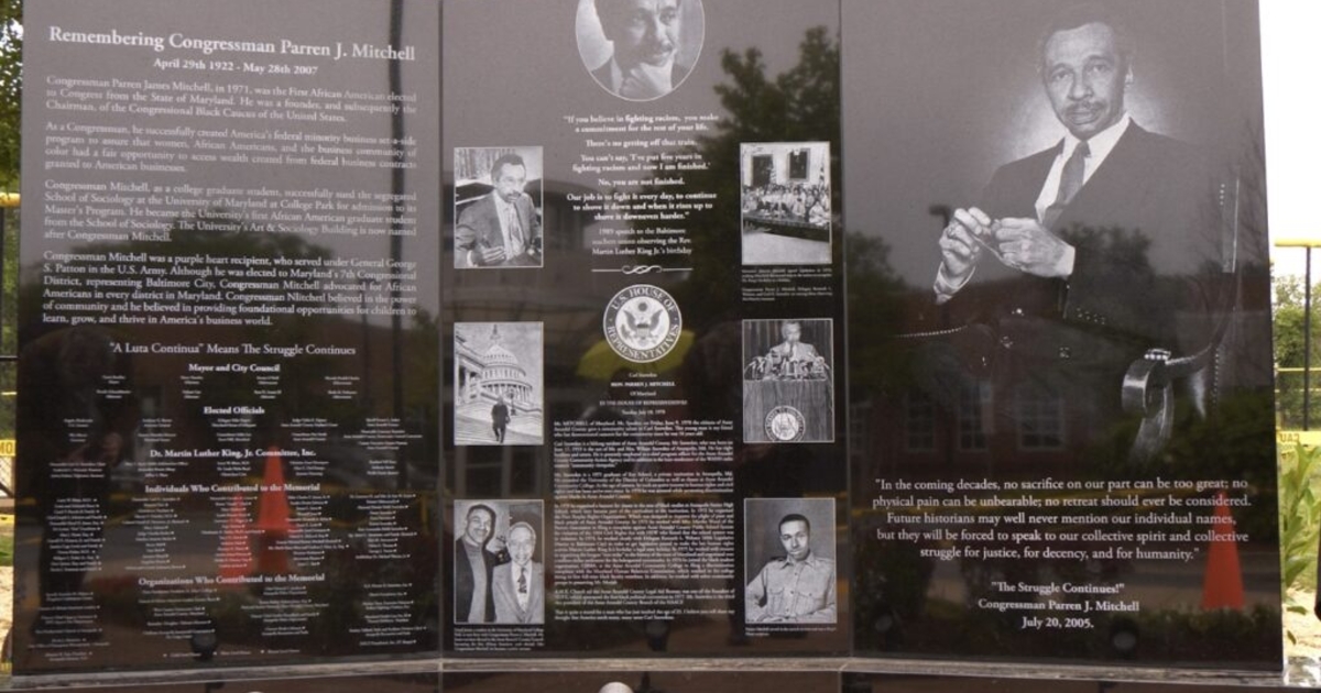 Parren Mitchell, the first Black member of Congress from Maryland ...