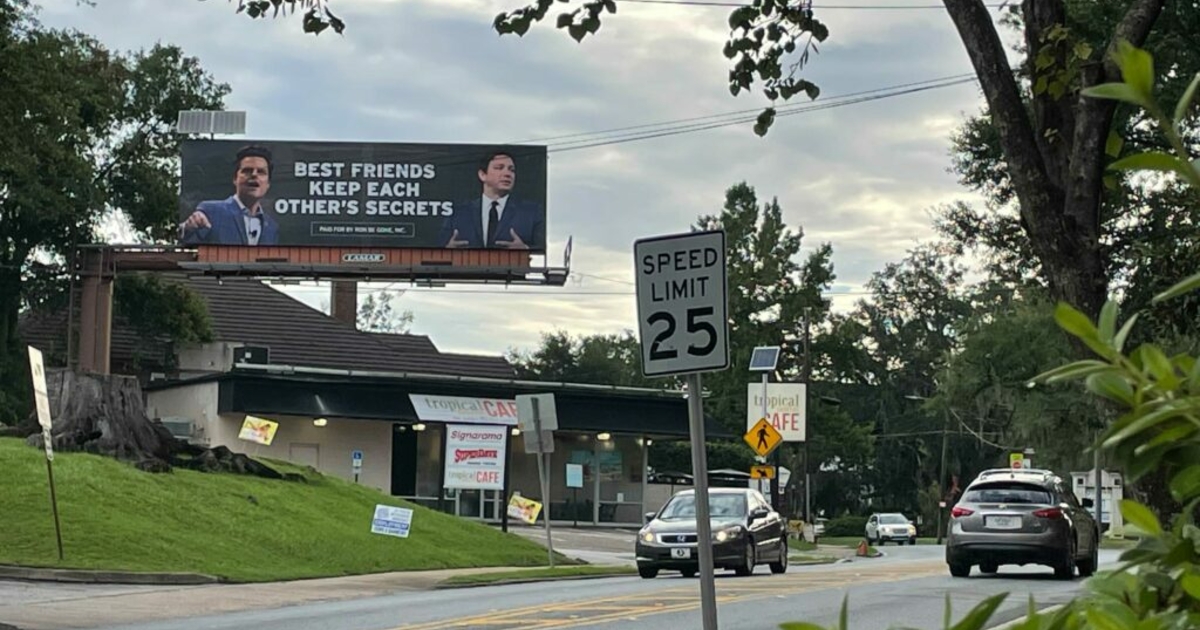 Anti-DeSantis billboards sprout near Governor’s Mansion in Tallahassee ...