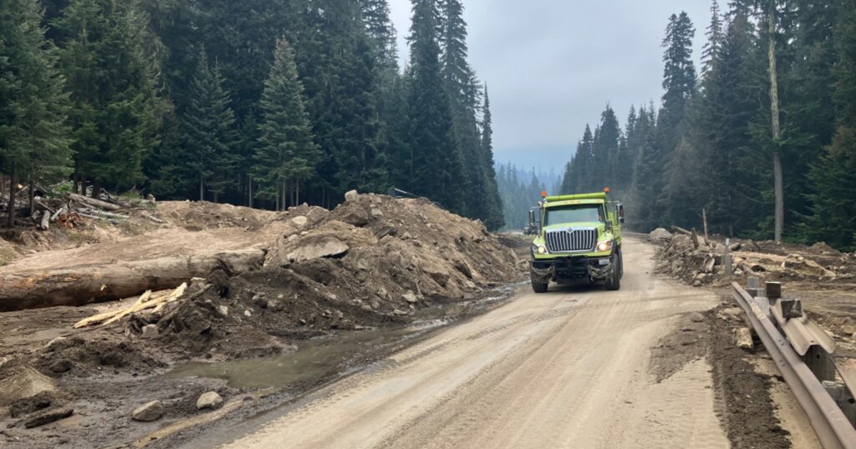 North Cascades Highway still under thick debris in spots as slide ...
