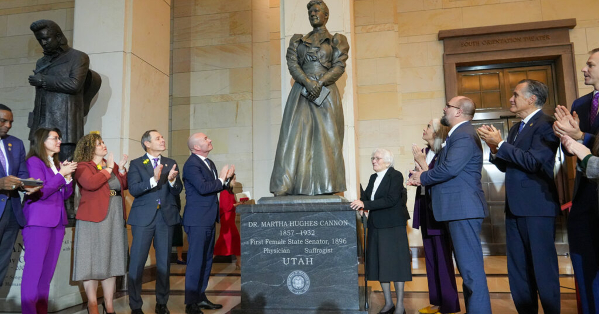 Utah’s statue of Martha Hughes Cannon, first woman state senator ...